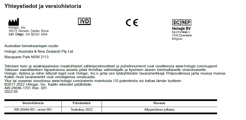 Swab Collection Instructions Penile main Finnish | Hologic