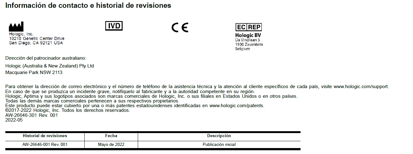 Swab Collection Instructions VAGINAL main Spanish-sp | Hologic