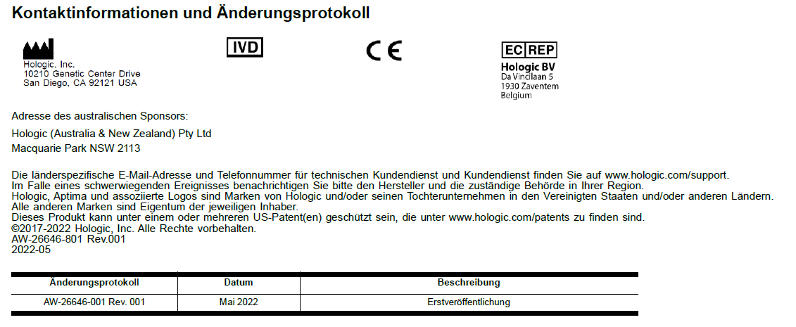 Swab Collection Instructions RECTAL main german | Hologic