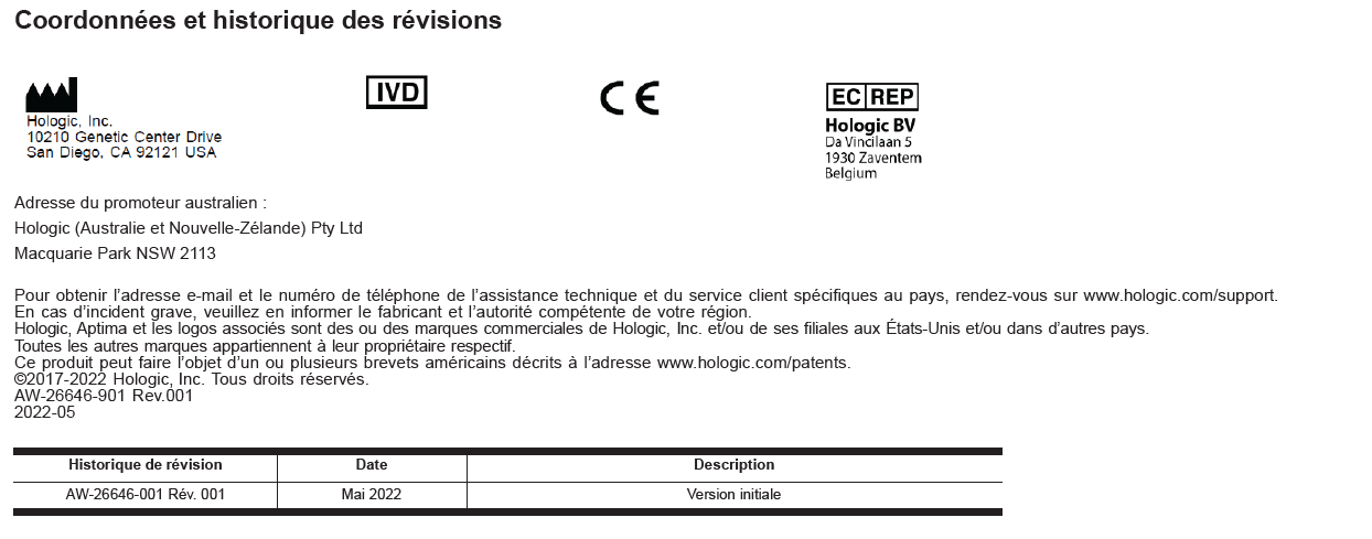 Swab Collection Instructions RECTAL main french | Hologic