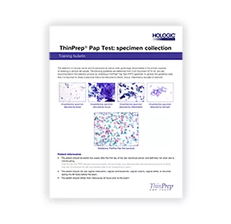 Tools for proper collection of the ThinPrep® liquid-base Gyn specimen ...